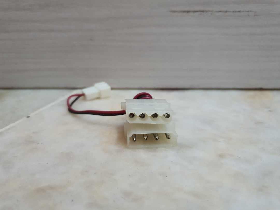 Computer Power Supply Case Fan Power Extension Adapter, Computers ...