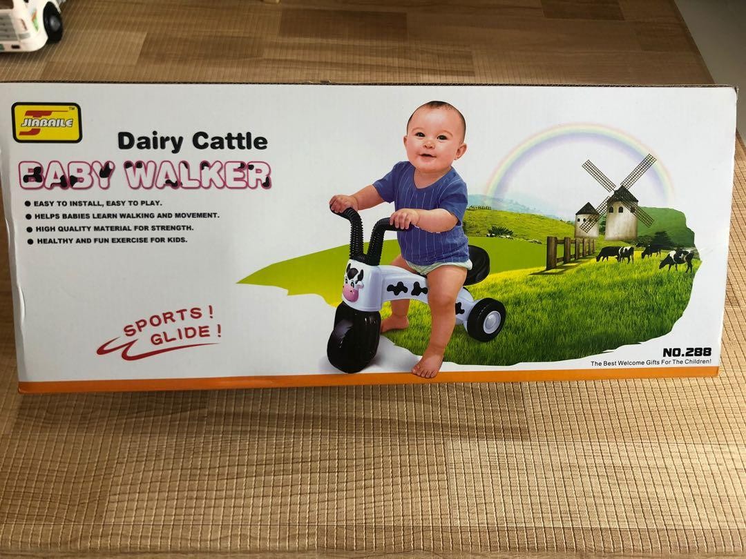 Dairy cattle baby walker, Babies & Kids, Infant Playtime on Carousell