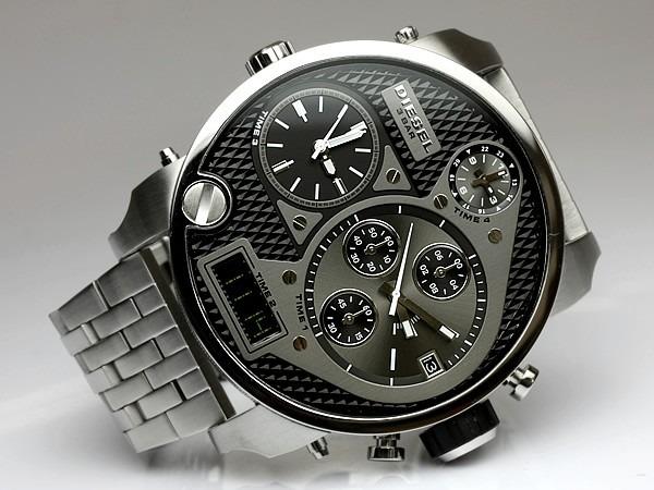 Diesel SBA Chronograph Analog Digital Dial Stainless Steel Watch DZ7221 ...