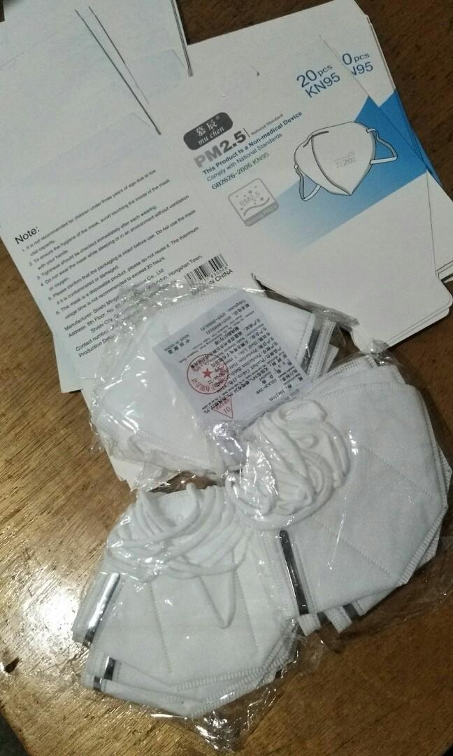 On hand KN 95 Respirator Mask, Health & Nutrition, Medical Supplies ...