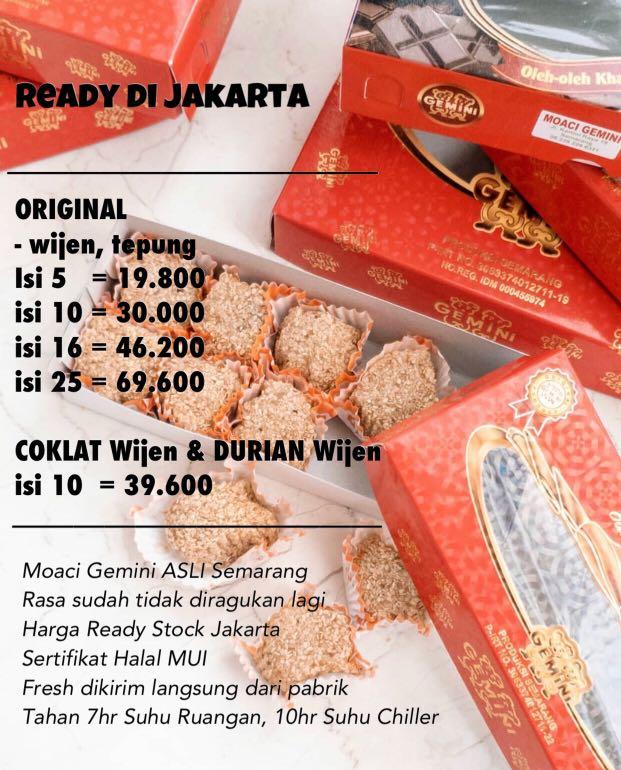 Kue Moaci Gemini ASLI Semarang, Official Distributor Jakarta/Mochi ...