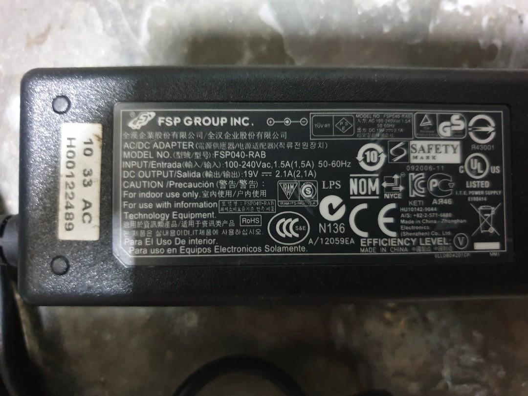 Laptop Adaptor ( Model: FSP040-RAB), Computers & Tech, Parts ...