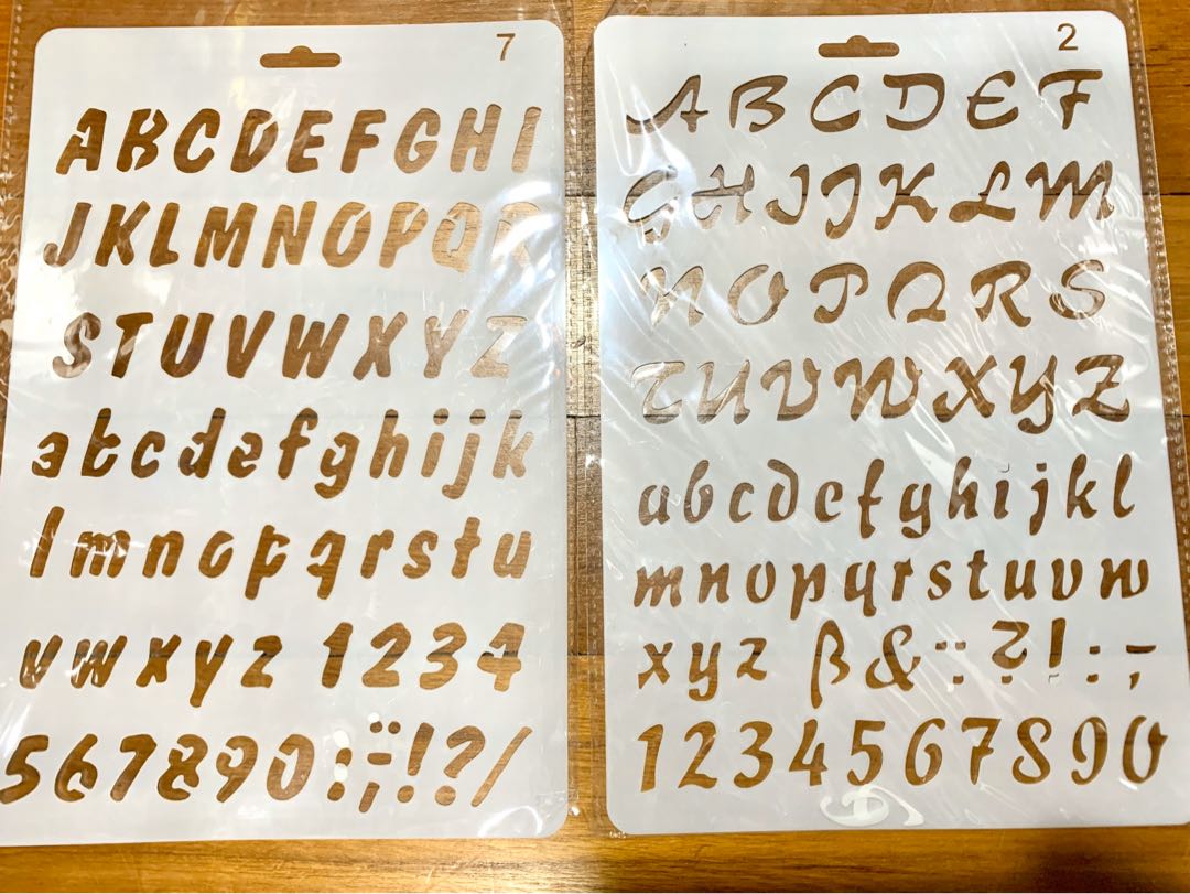 Letter template, Hobbies & Toys, Stationery & Craft, Craft Supplies ...