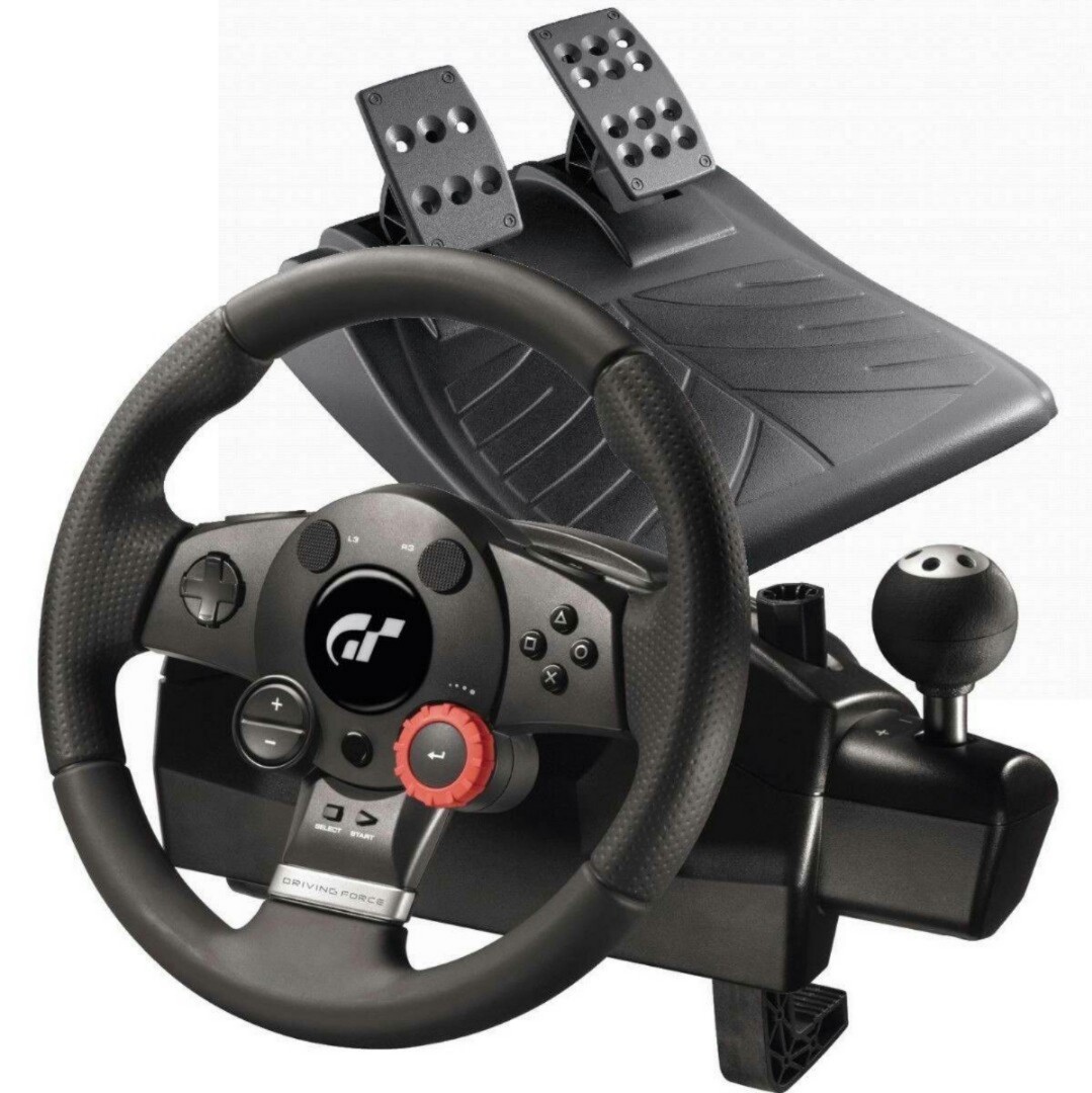 Logitech Driving Force GT Gaming Driving Wheel, Video Gaming, Video ...