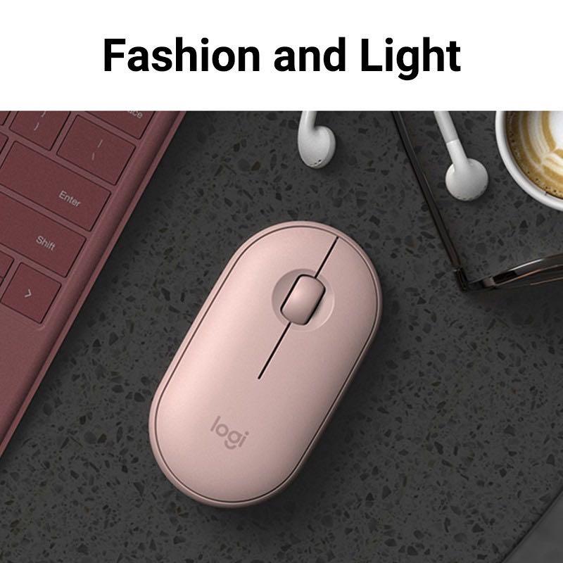 Logitech Pebble Wireless Bluetooth Mouse (Pink), Computers & Tech ...