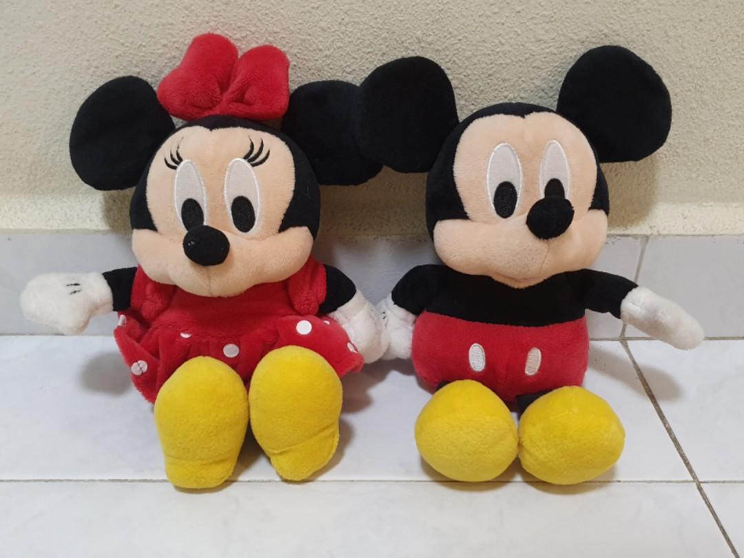 Brand New Mickey And Minnie Mouse 10 inch, Toys & Games, Stuffed Toys ...