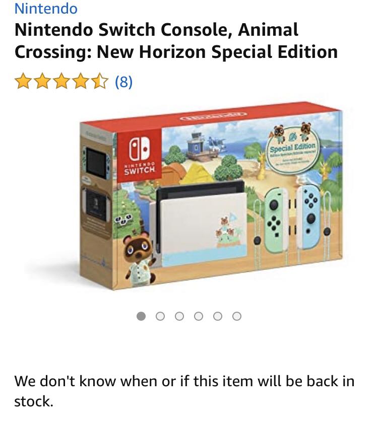 Nintendo Switch Console Animal Crossing New Horizon Special Edition ...
