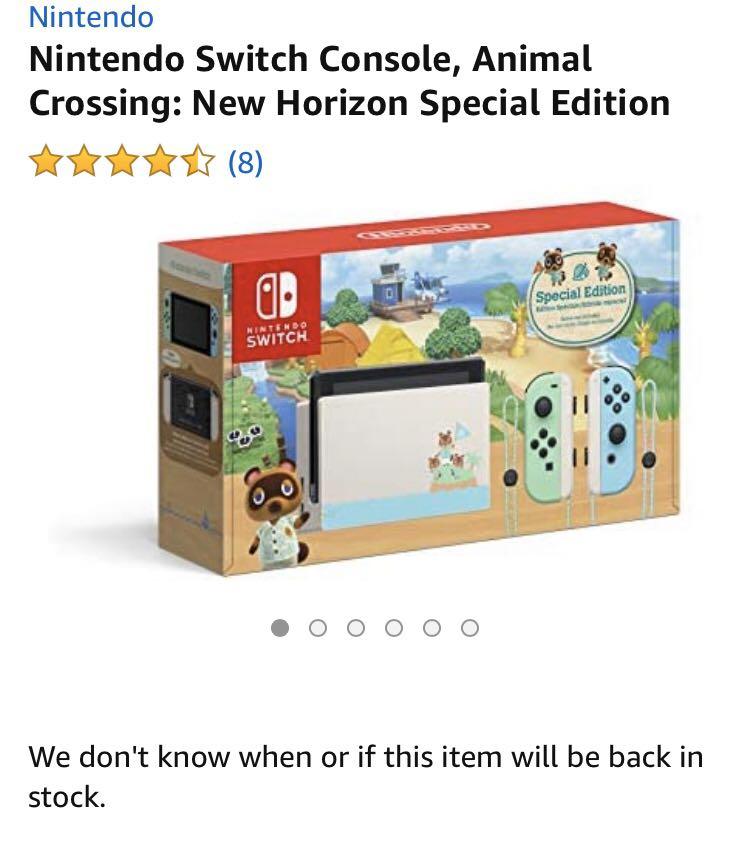 Nintendo Switch Console Animal Crossing New Horizon Special Edition ...