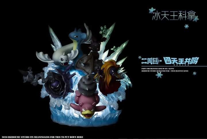 [READY STOCK] ER ZHOU MU Pokemon Statue Elite 4 Four Lorelei Lapras ...