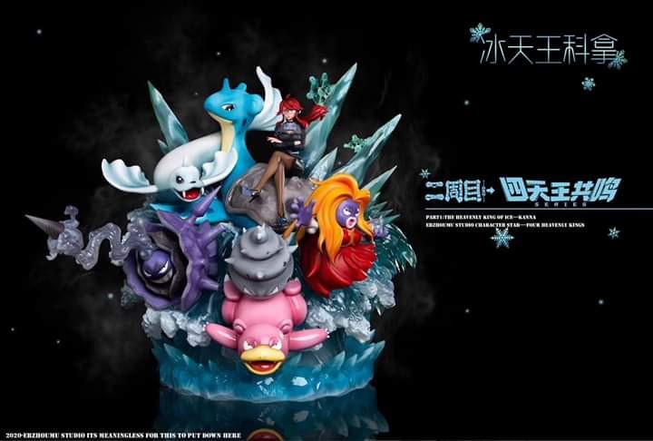 [READY STOCK] ER ZHOU MU Pokemon Statue Elite 4 Four Lorelei Lapras ...