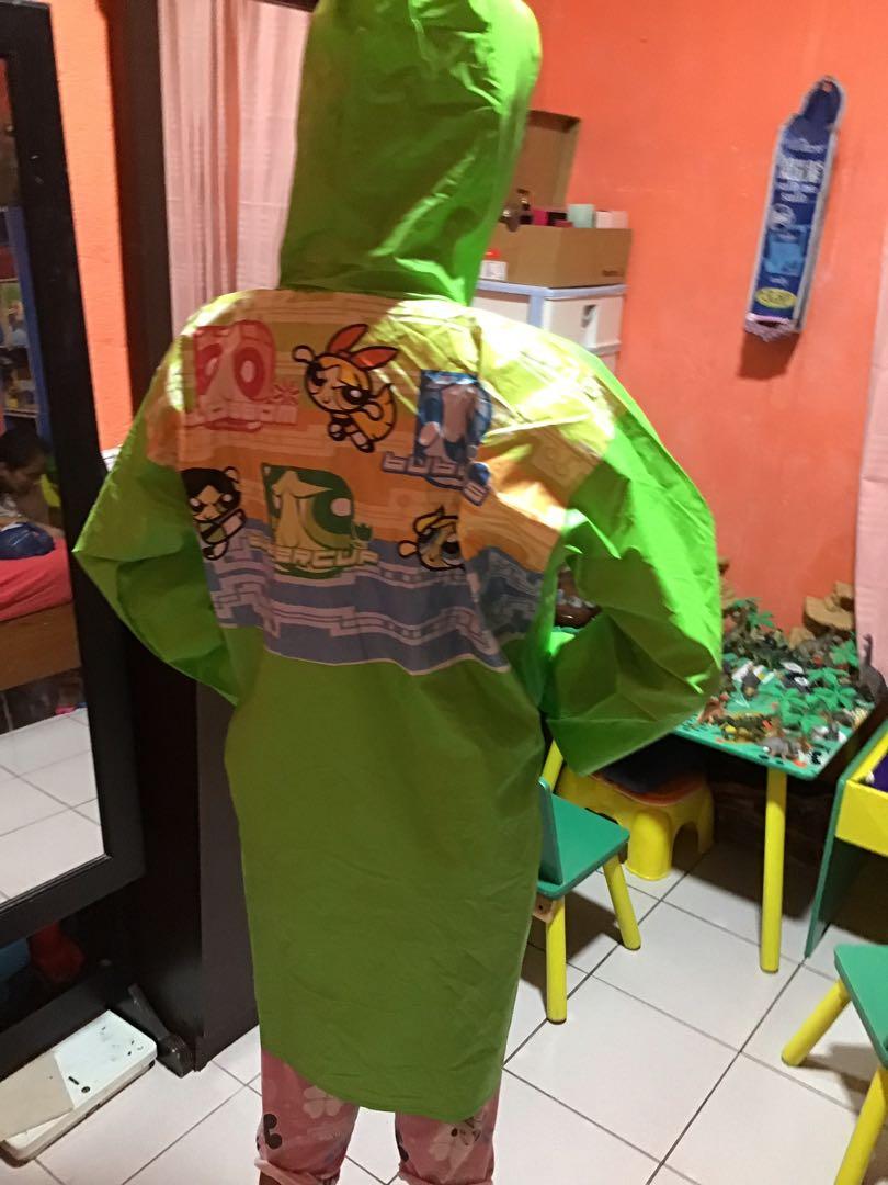 POWERPUFF GIRL Raincoat, Babies & Kids, Babies & Kids Fashion on Carousell