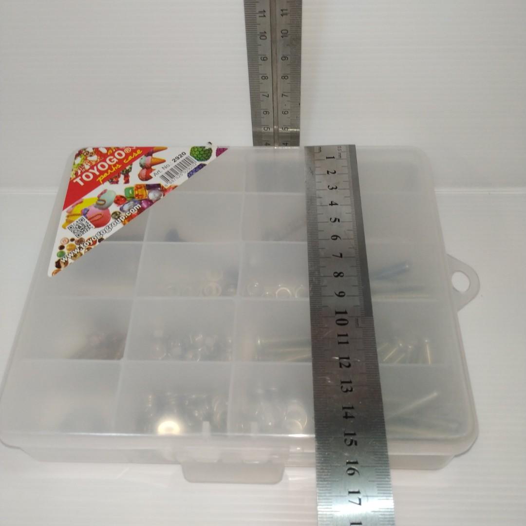 Toyogo Part case accessories case 20 fixed divisions for screw nails ...