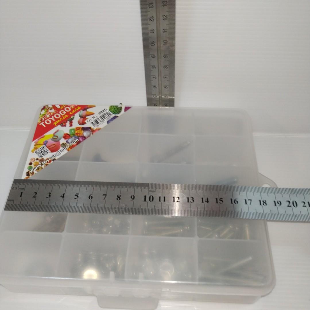 Toyogo Part case accessories case 20 fixed divisions for screw nails ...