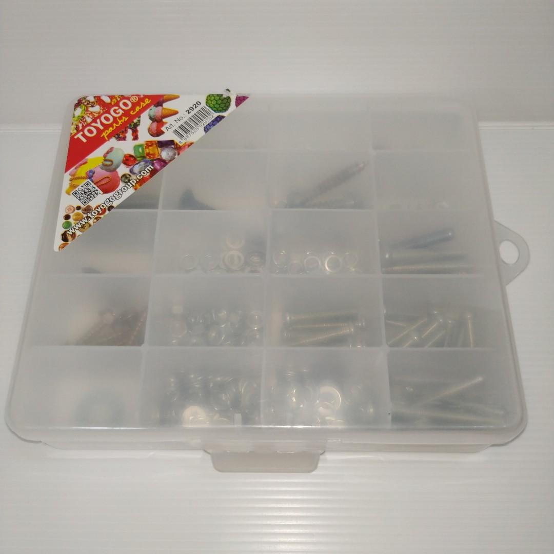 Toyogo Part case accessories case 20 fixed divisions for screw nails ...