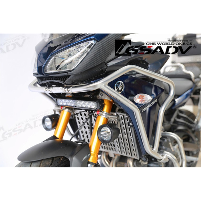 Yamaha MT09 Tracer top bottom crash bar protection guard set waterproof ...