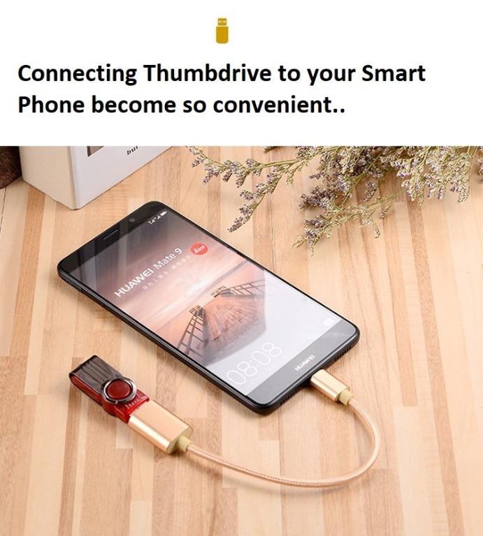 ⭐ USB to Type C OTG Adaptor Cable - Android/Laptop/Macbook ⭐, Computers & Tech, Parts ...