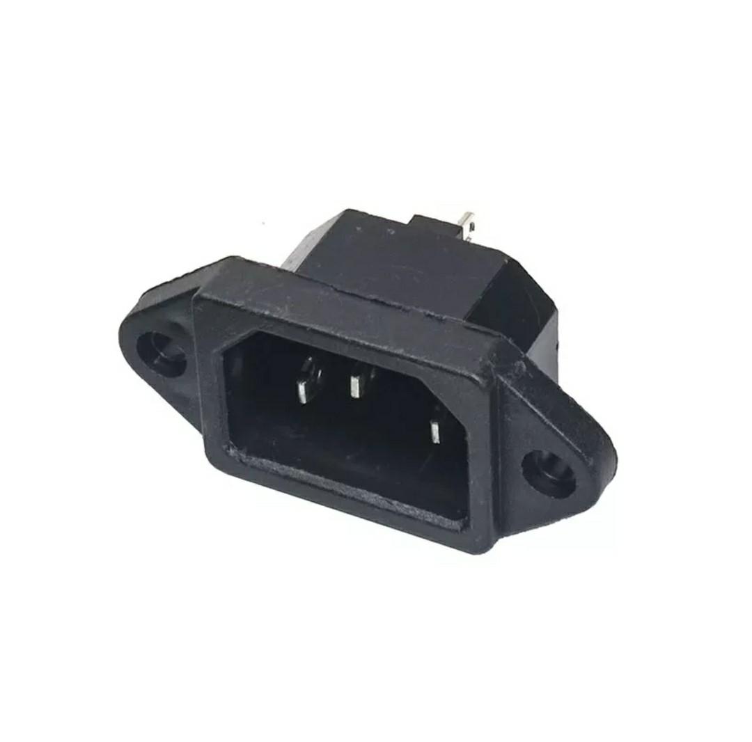 AC 3 Pin Male Socket 250V 10A Power Socket Connectors Copper Feet ...