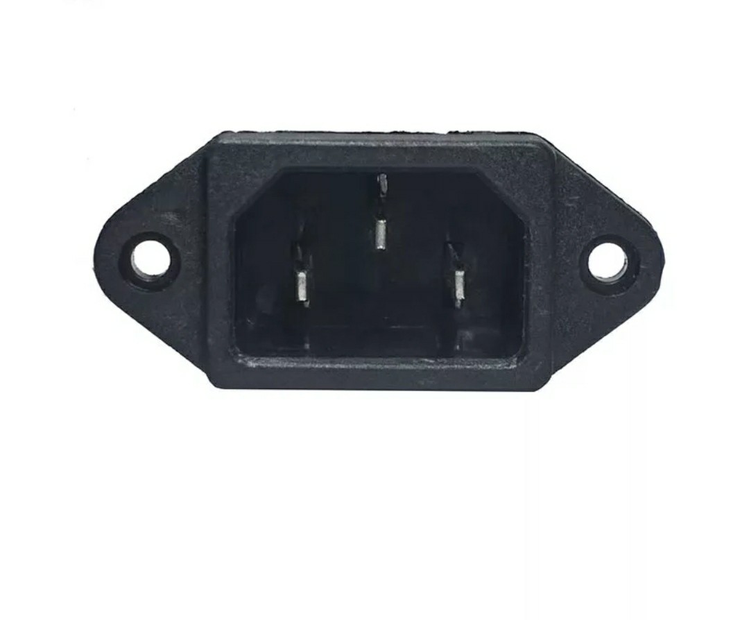 AC 3 Pin Male Socket 250V 10A Power Socket Connectors Copper Feet ...
