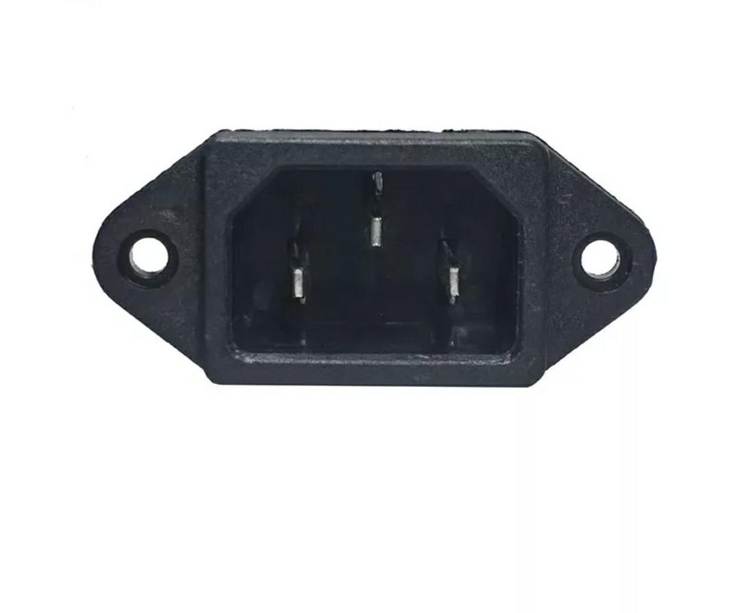 AC 3 Pin Male Socket 250V 10A Power Socket Connectors Copper Feet ...