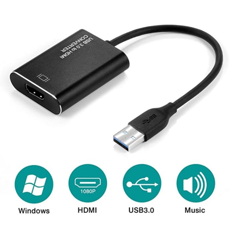 [BNIB] RAYCUE Video Audio Multi Monitor Adaptor, USB To HDMI Adapter ...