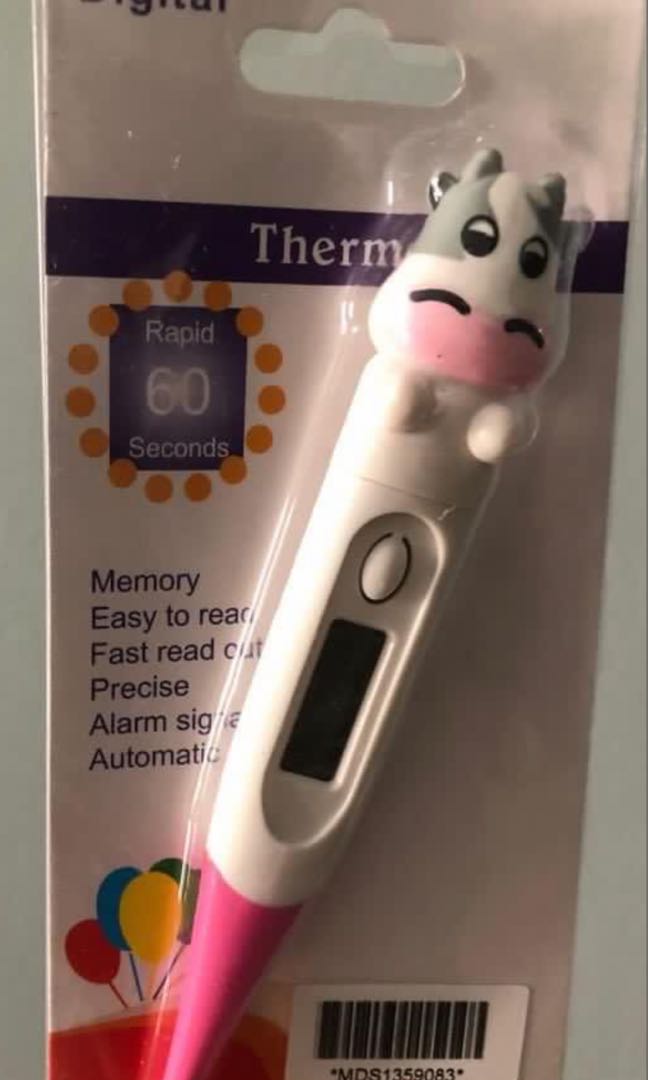 Cow Digital Thermometer, Health & Nutrition, Thermometers on Carousell