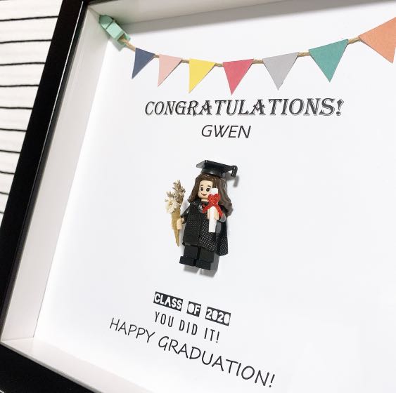 Customised graduation lego frame gift, Design & Craft, Handmade Craft ...