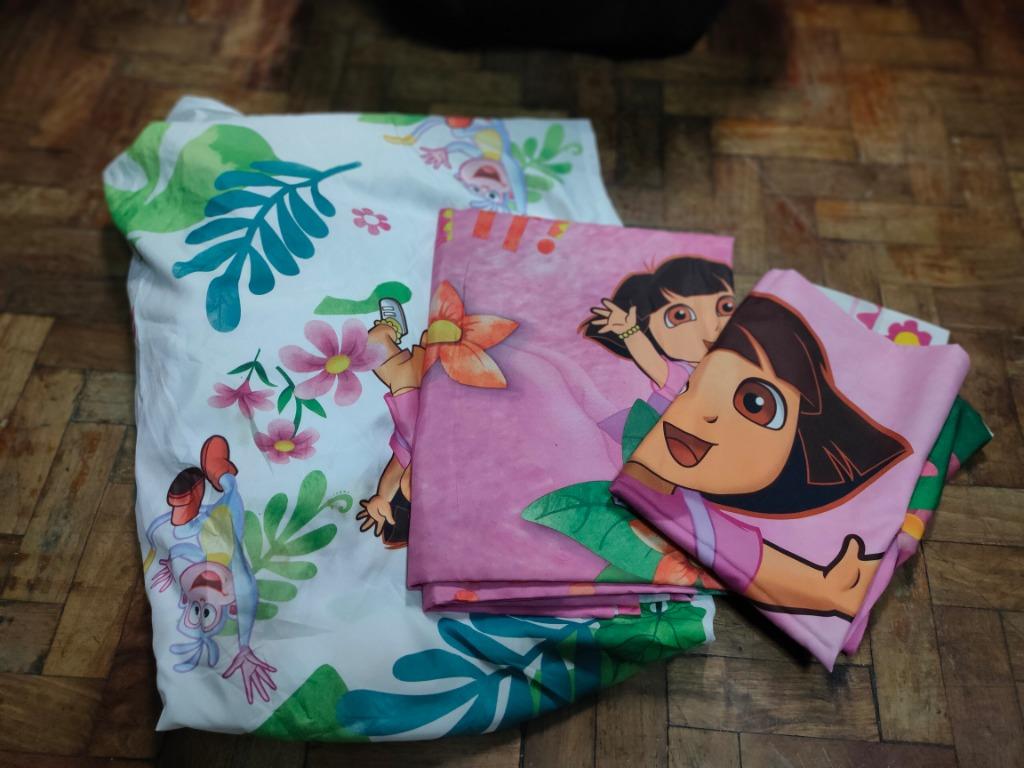 DORA THE EXPLORER Bedsheet Bundle, Furniture & Home Living, Cleaning ...