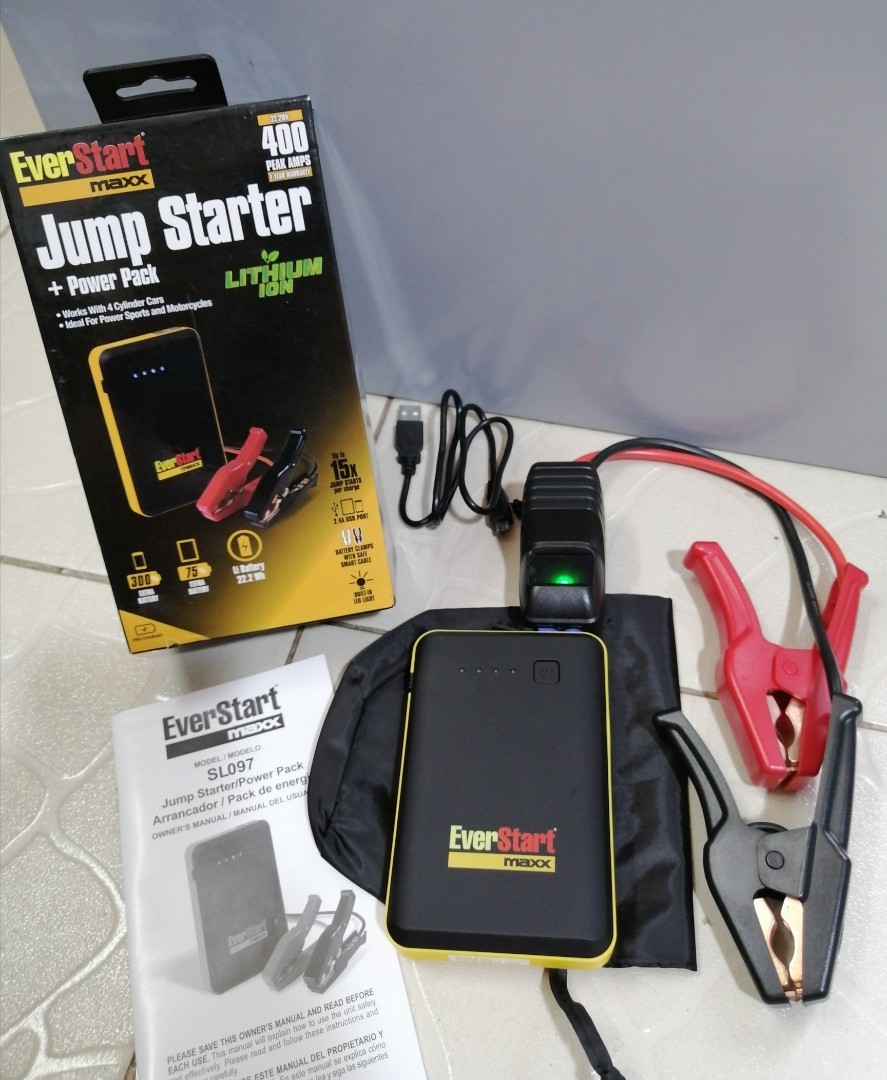 Everstart U.S.Brand Heavy Duty Portable Car Jump Starter Powerbank ...