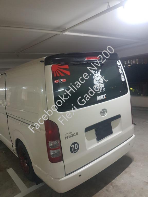 Hiace Rear Roof Spoiler / Hiace Accessories / Hiace MTS Spoiler / Hiace ...