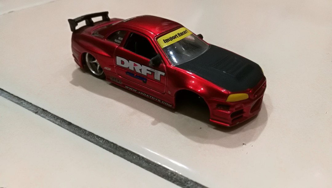 Jada 1/64 nissan skyline gtr r34 import racer drift custom r/c spec ...