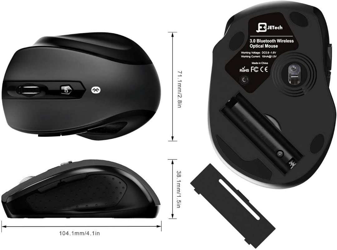 JETech M0884 Bluetooth Wireless Mouse, Computers & Tech, Parts ...