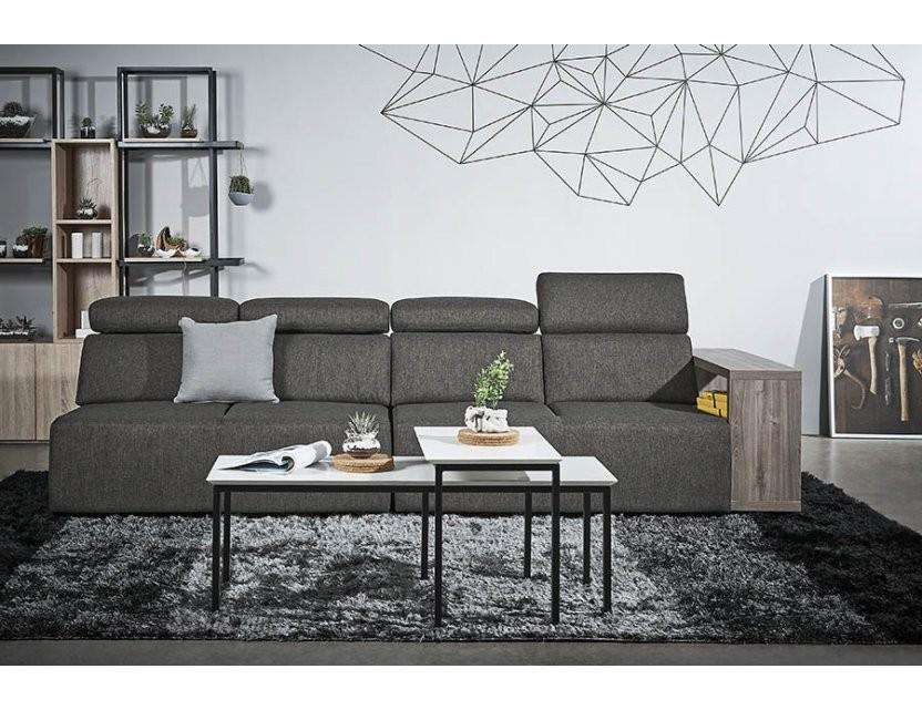 Karl Fabric Sofa With Adjustable Headrest (3-seater), Furniture & Home ...