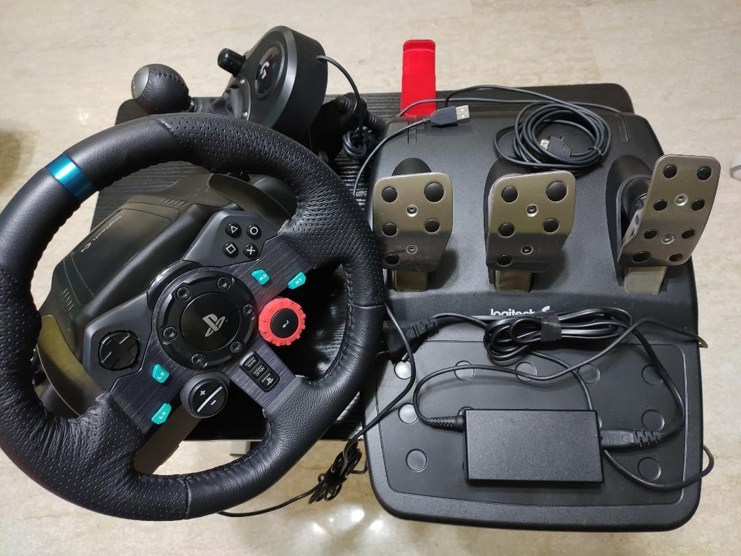 Logitech G29 Racing Wheel with Gearstick, Video Gaming, Gaming ...