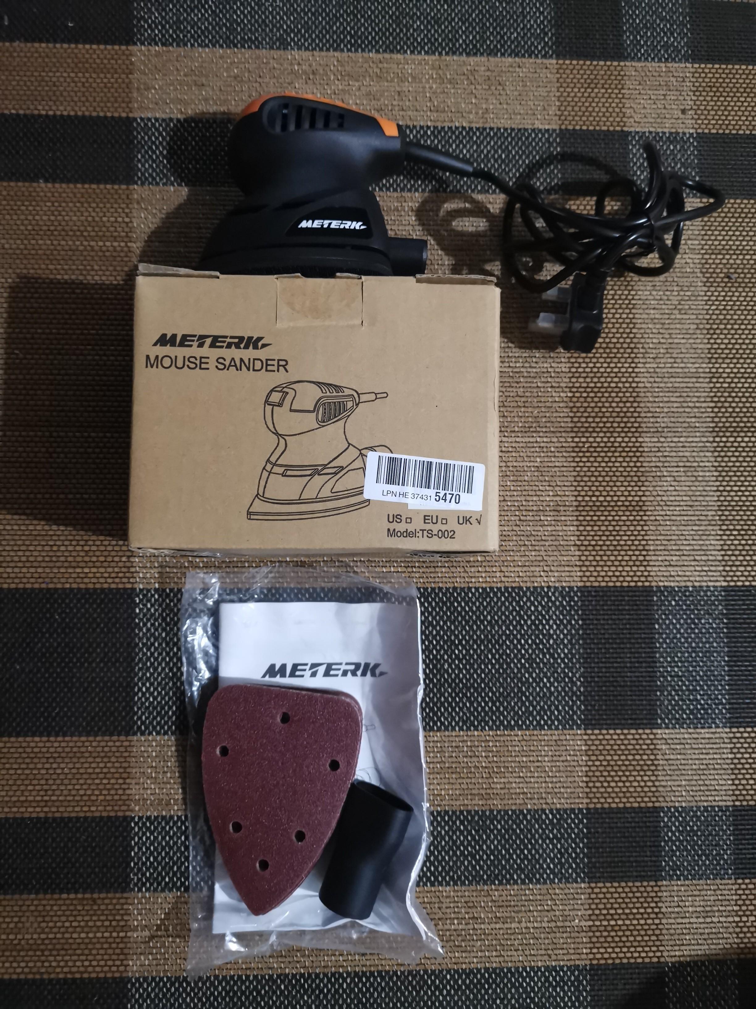 Meterk Mouse Sander Model: TS-002, Hobbies & Toys, Stationery & Craft ...