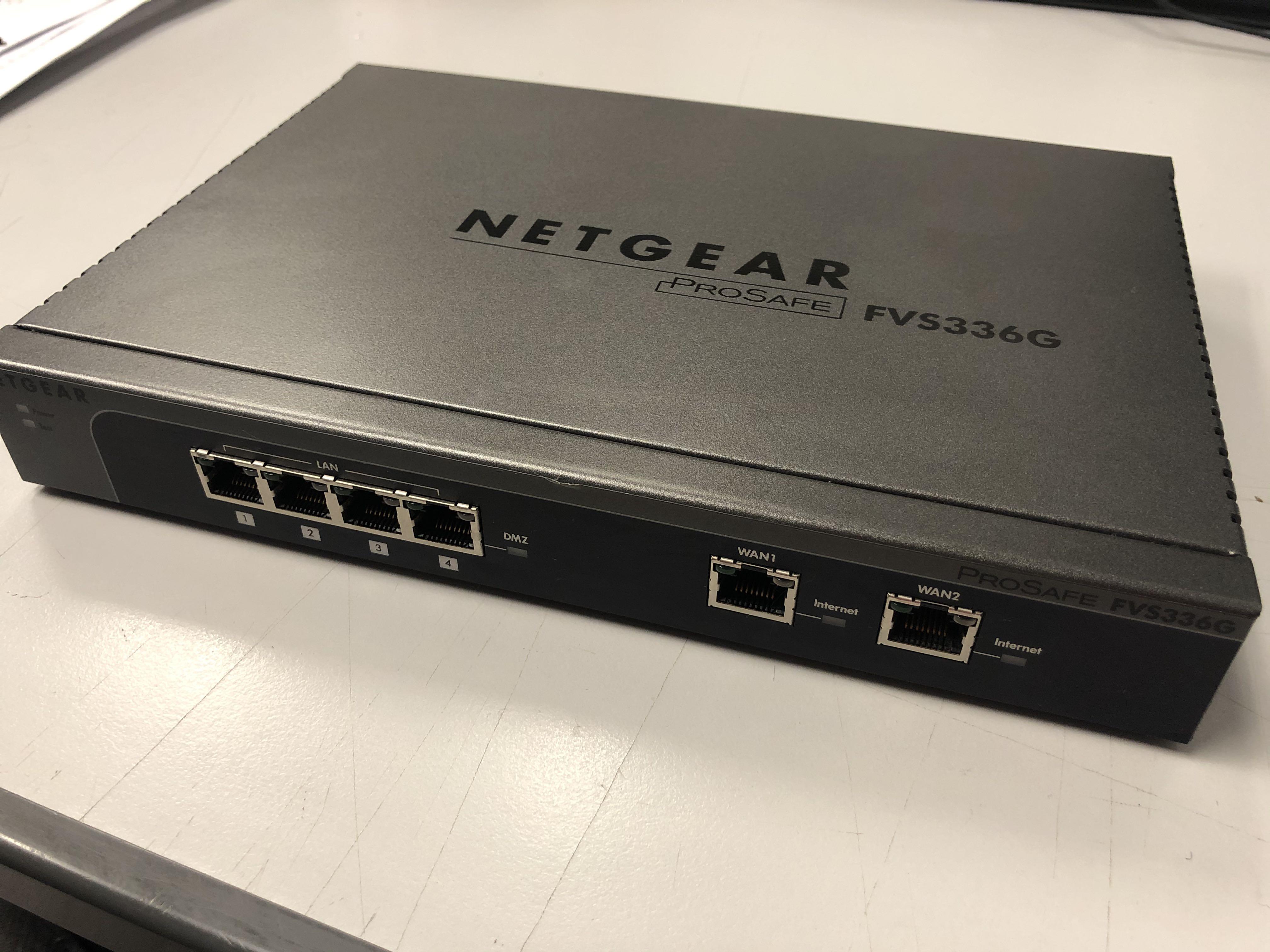 Netgear prosafe FVS336G router, Computers & Tech, Parts & Accessories ...