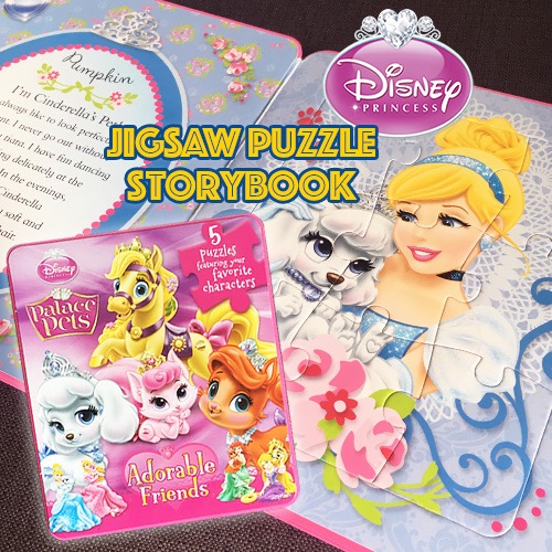 New!! Disney Princess Palace Pets 2-in-1 Jigsaw Puzzle & Story book ...