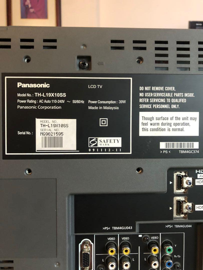 Panasonic 19 inch tv, TV & Home Appliances, TV & Entertainment, TV on ...