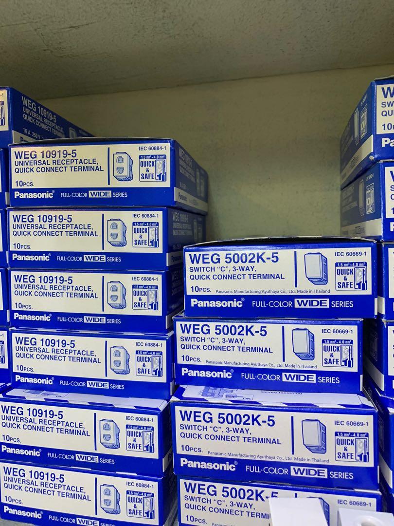 Panasonic wide series switch and outlet, Commercial & Industrial ...