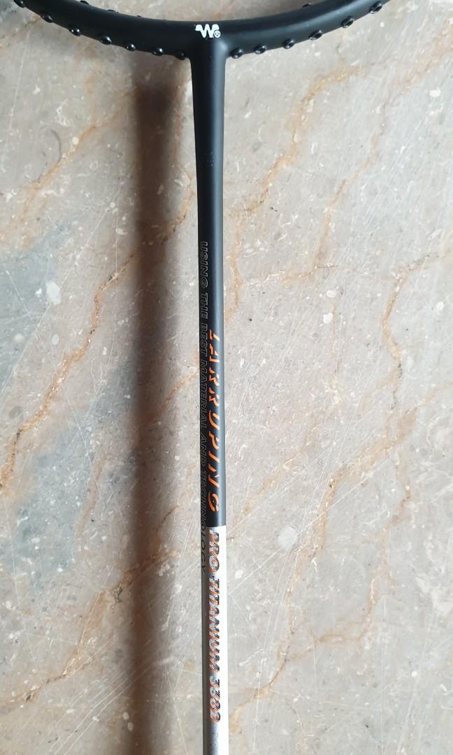 Pre-loved Winex® Pro Titanium 3302 Badminton Racket, Sports Equipment ...