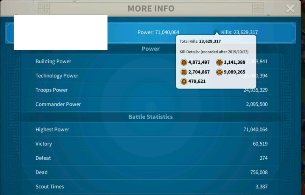 Rise of Kingdom T5 71 M Power Account ROK, Hobbies & Toys, Toys & Games ...