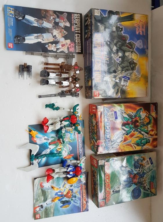 Set of 3 Gundam Wing, Action Figurines, Bandai Japan, Original with box ...