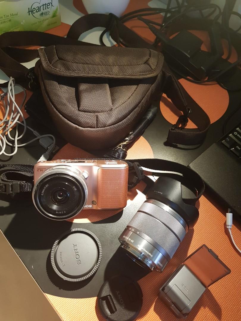 Sony Pink Alpha NEX3, Photography, Cameras on Carousell