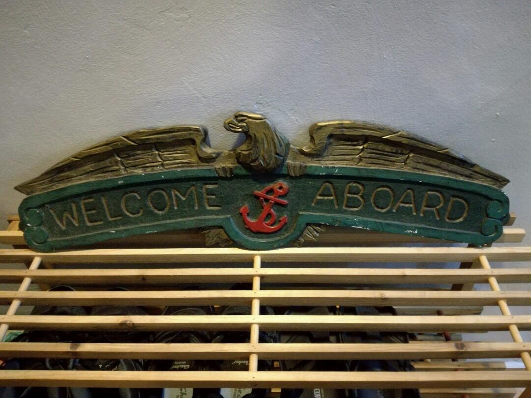 Welcome aboard sign, Hobbies & Toys, Stationery & Craft, Art & Prints ...