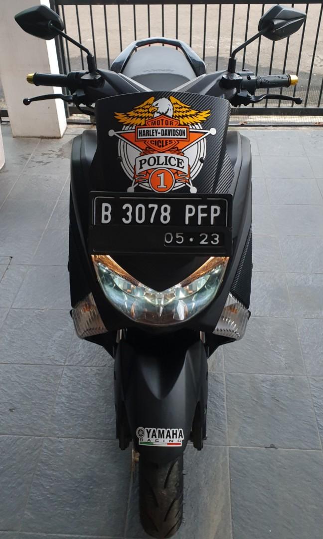 Yamaha NMAX 2018 Hitam Doff Velg Gold Low KM.9692, Motor di Carousell