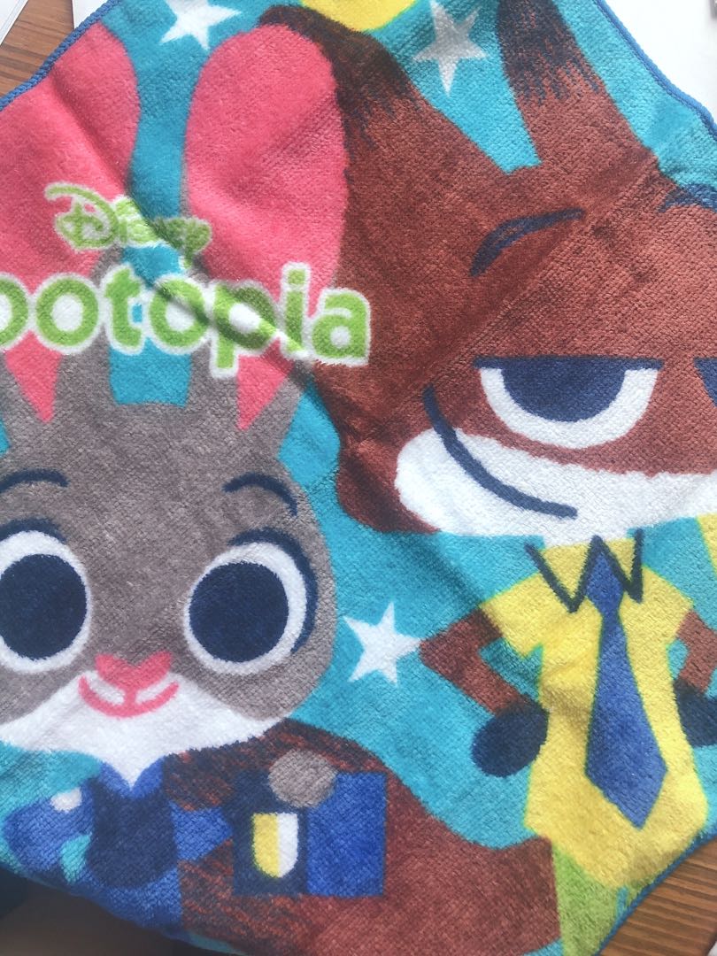 Zootopia square hankerchief / towel, Furniture & Home Living, Bathroom ...