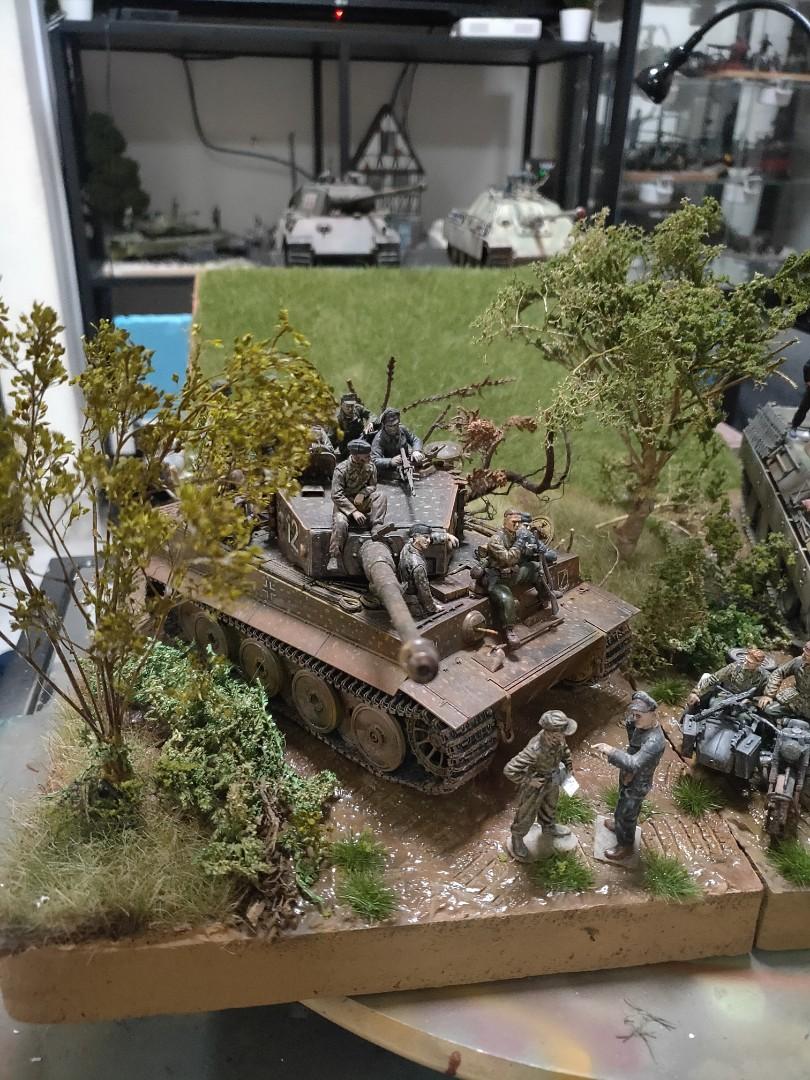 Ambush! We stop them here! 1/35 scale diorama Panzers! - 1944, France ...