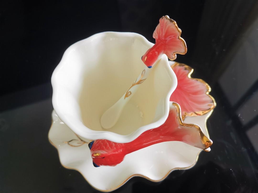 Beautiful 3D Goldfish Tea Cup, Everything Else on Carousell