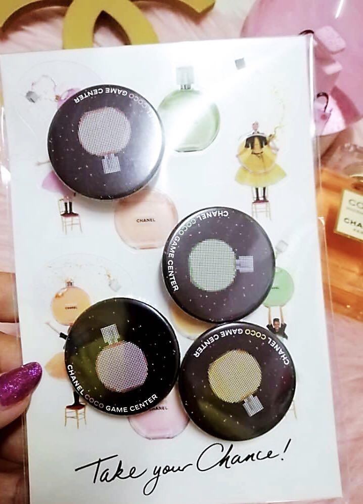 Chanel Chance pin batch + sticker, Luxury, Accessories on Carousell