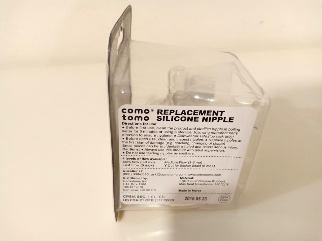 Comotomo 3 Holes Fast Flow Replacement Teats Nipples, Babies & Kids ...