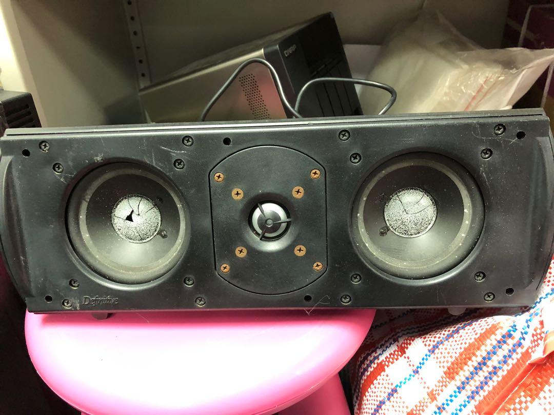 美國Definitive Technology ProMonitor 100 Active Speaker前後置嘞叭4隻+中置, 音響器材 ...